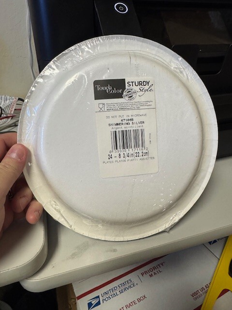 Silver 8-3/4" Paper Plates 24ct. Tableware Decorations & Party Supplies ...