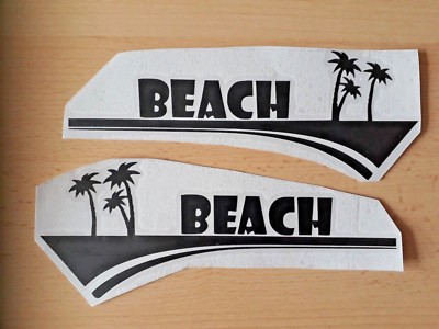 Motorhome,Caravan Beach, surf ,Car,Van,Window,Vinyl graphics/sticker ...