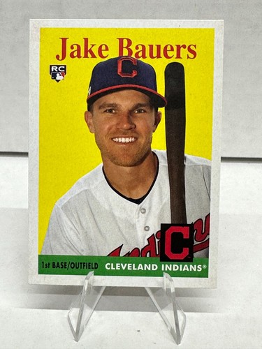 2019 Topps Archives Baseball Card #98 Jake Bauers RC Cleveland Indians ...