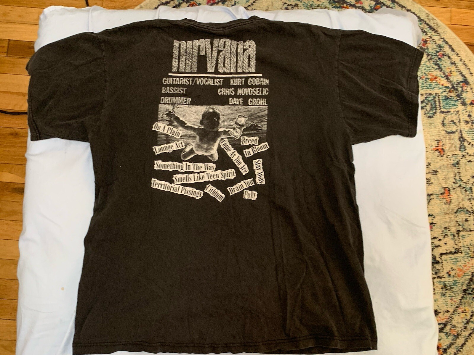 Original Rare Nirvana Nevermind Promo Shirt XL Extra … - Gem