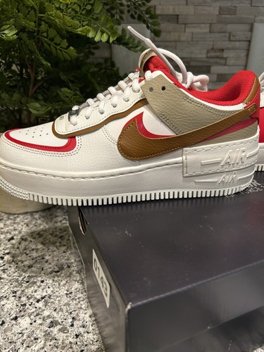 Nike Air Force 1 Shadow white and red Brand New Women's size 8 HQ3400 ...