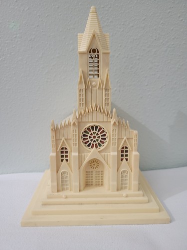 VTG Raylite Electric Corp Church NO LIGHT No Music Box Christmas USA | eBay