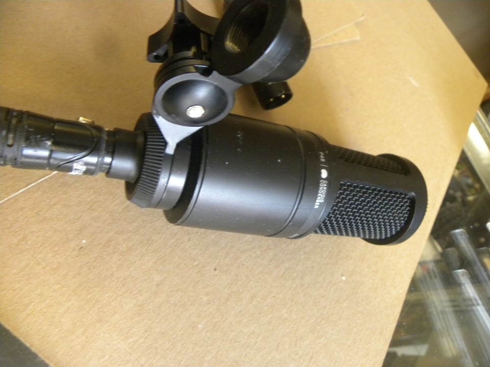 AUDIO TECHNICA AT2020 Condenser Microphone with XLR Mic Cable Tested ...