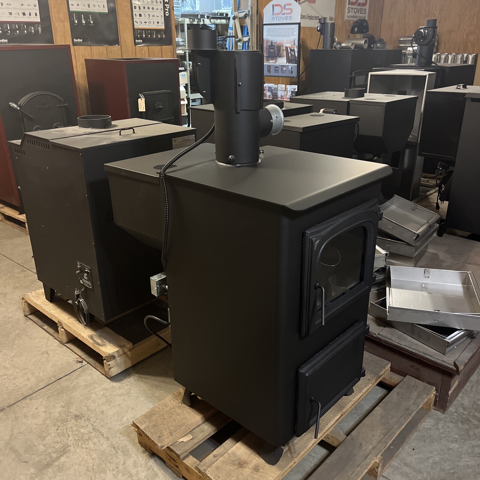 Keystoker 90,000BTU top direct vent coal stove NEW | eBay