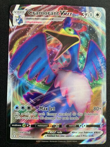 Cramorant VMAX - 055/072 Ultra Rare Shining Fates NM Pokemon TCG A-10 ...