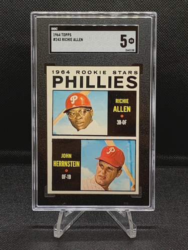 Richie Allen 1964 Topps #243 SGC 5 Phillies Newest HOF! Rookie (graded ...