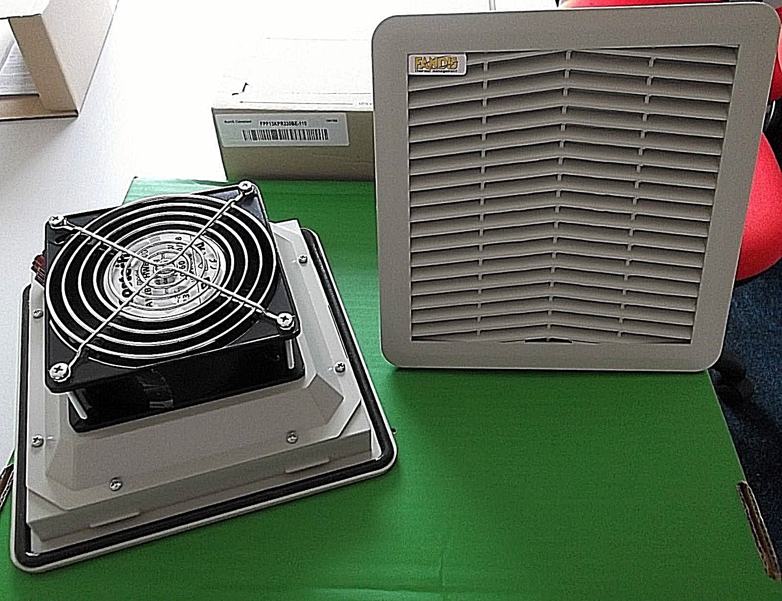 Fan with Filter 8" 204mm 110 V ac 120 Vac IP54 177mm FPF13KR115BER ...