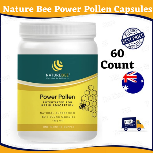 Nature Bee Power Pollen 60 Capsules 1 Months Supply Free Shipping AU ...