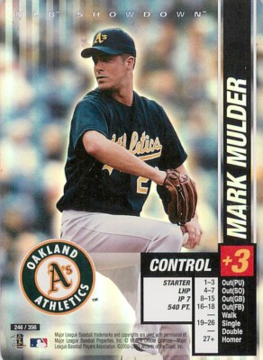 MARK MULDER 2002 MLB SHOWDOWN TCG HOLO ATHLETICS | eBay
