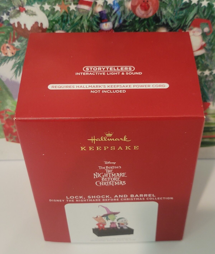 Hallmark 2021 Nightmare Before Christmas Lock Shock Barrel Storyteller ...