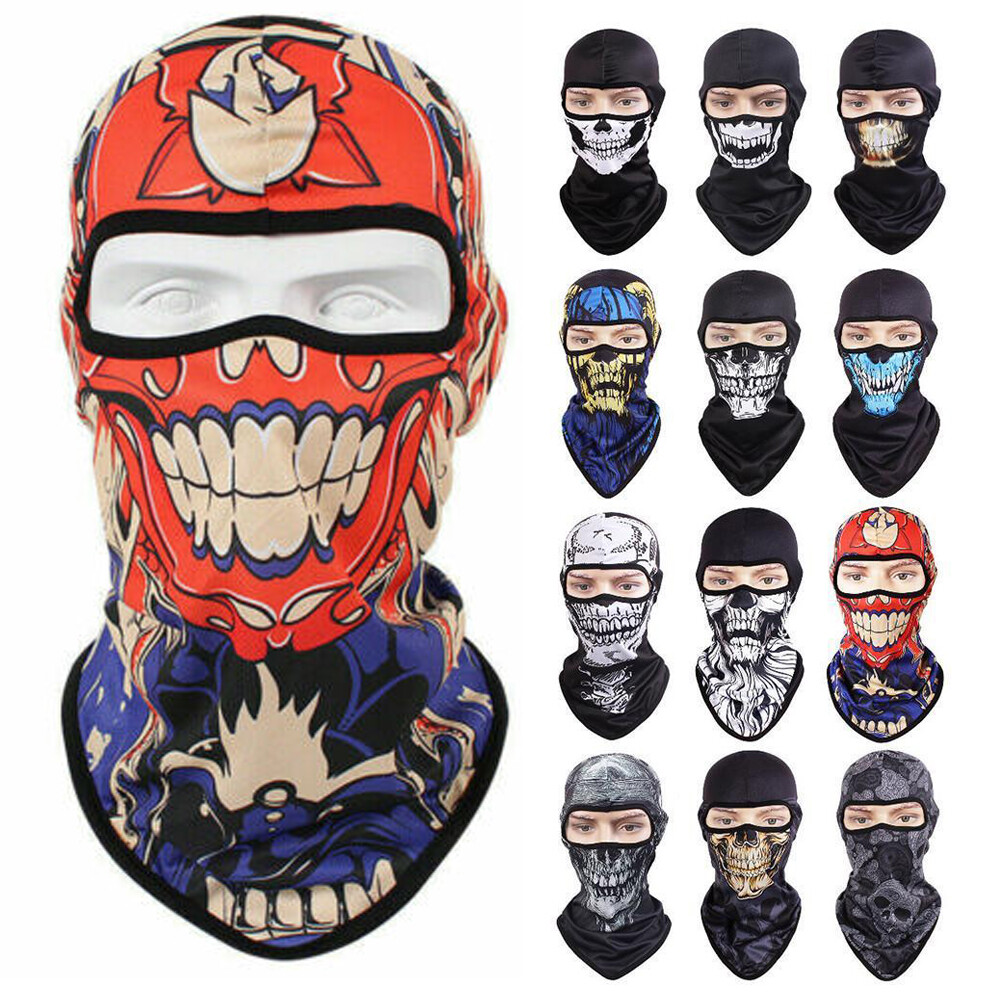 Men Women Balaclava Face Masks Ski Full Face Cover Motorcycle UV ...
