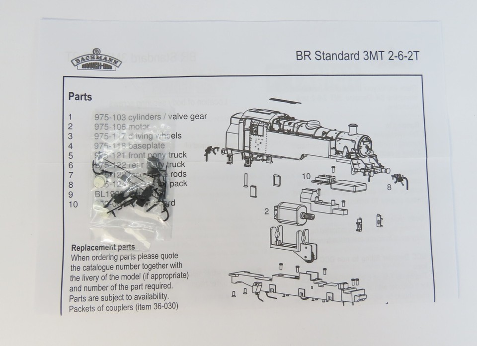 OO Gauge Bachmann 31-975A BR Standard Class 3MT Tank 82020 BR Black ...