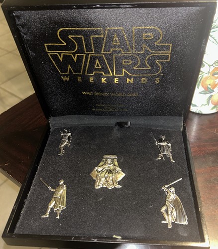 Disney 5 Pin Star Wars Weekends 2003 Deathstar Darth Vader Maul Silver ...