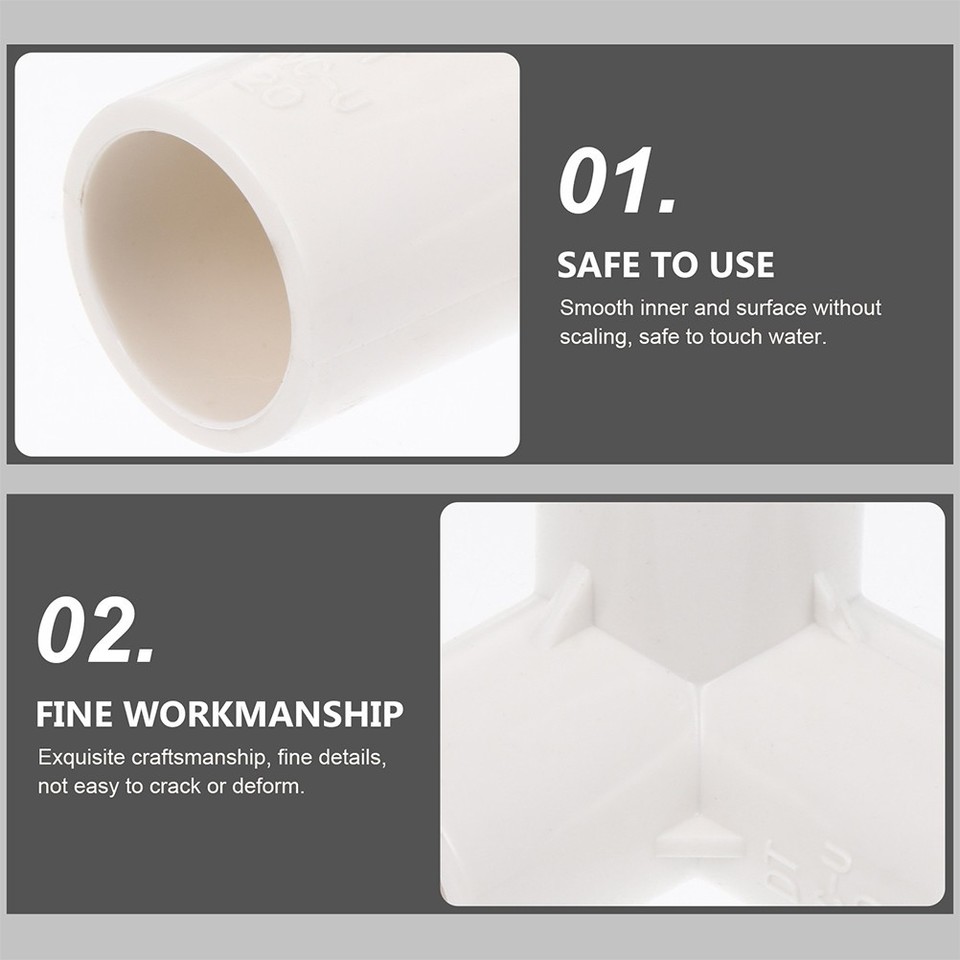 20 Pcs Pvc Pipe Fittings Elbow Tee Connectors Pvc Fitting Saver | eBay