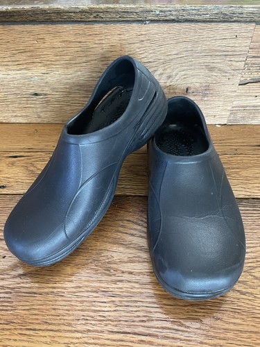 TreadSafe Black Work Clogs Vented Slip Resistant Men’s 8 Woman’s 9 EUC ...