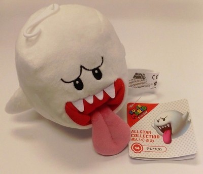 Super Mario Bros. Ghost Boo 6" Plush Official Sen-Ei Little Buddy Soft ...