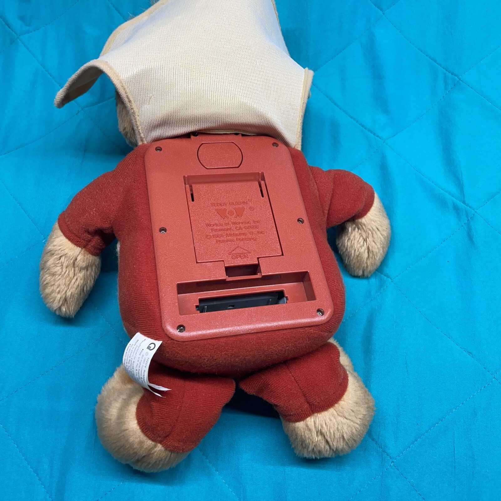 WoRld Of Wonder Teddy Ruxpin . Audio Works No Eye/Mouth Movement 1992 ...