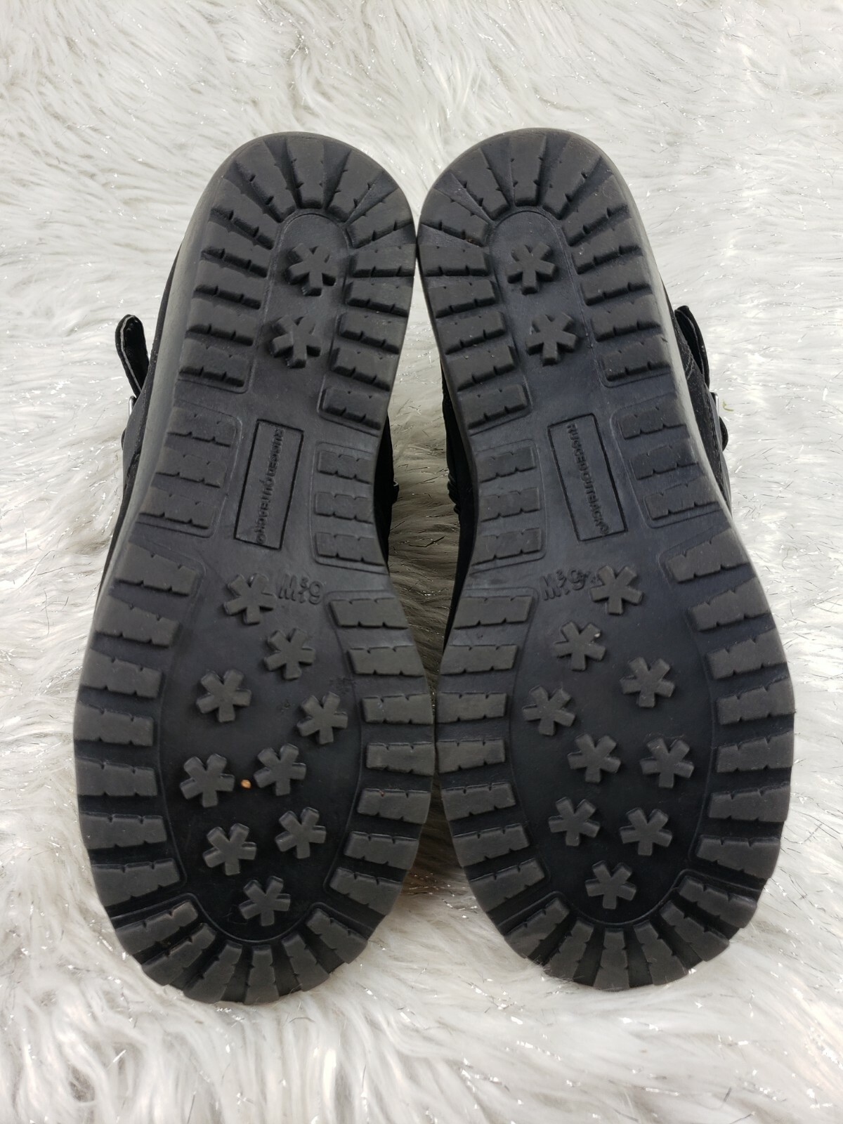 RUGGED OUTBACK Womens Size 6.5 Wide Black Boots - Gem