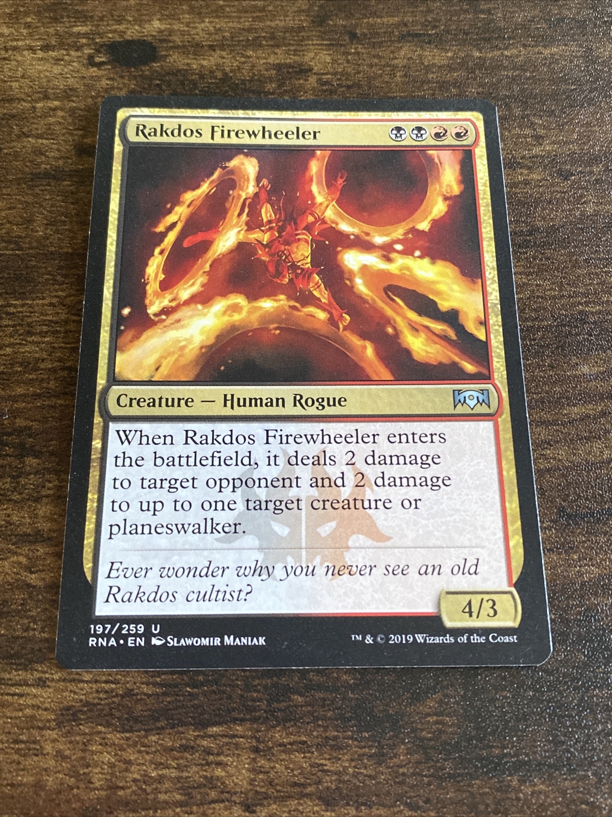 Magic the Gathering MTG Rakdos Firewheeler (197) Ravnica Allegiance ...