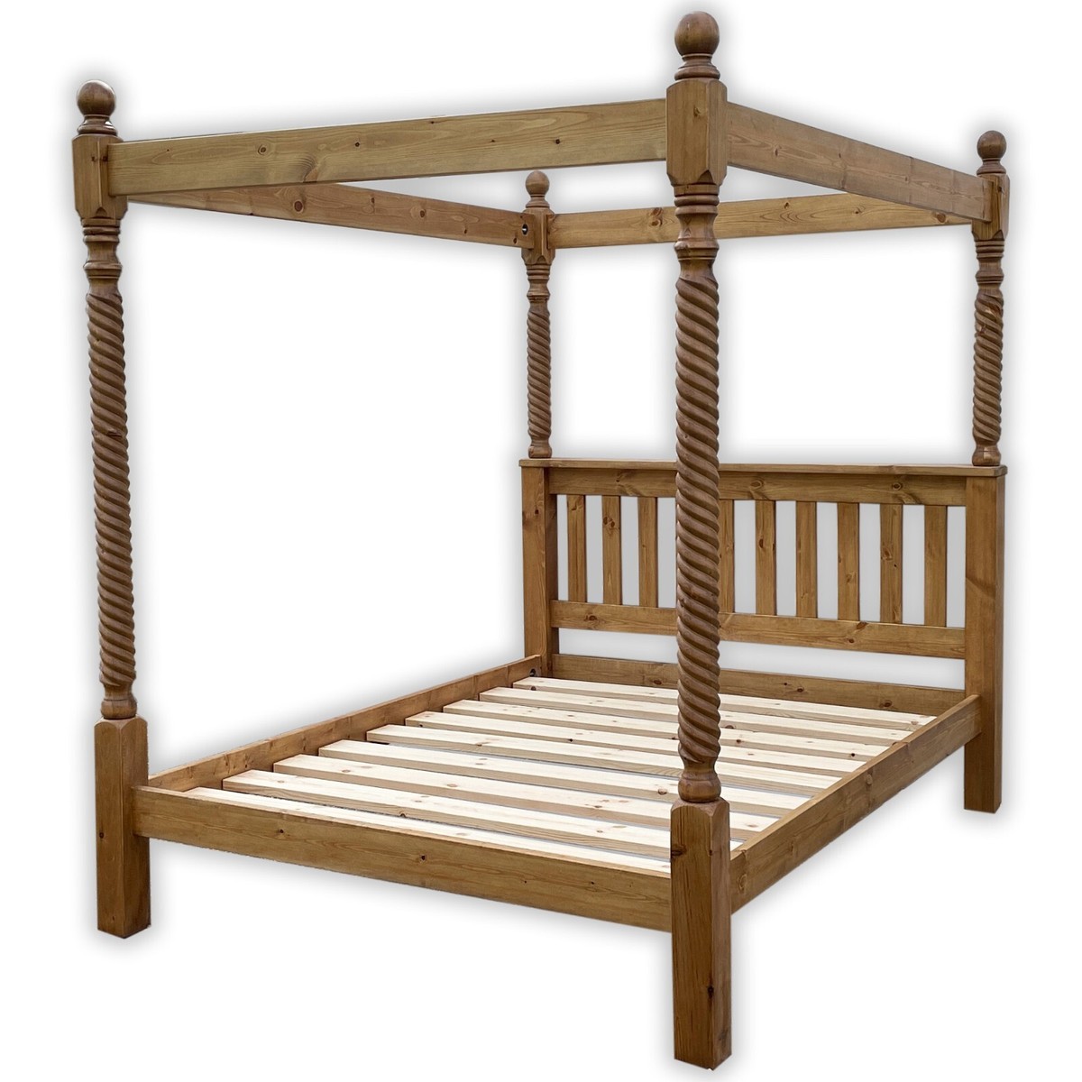 Pine Four Poster Bed King