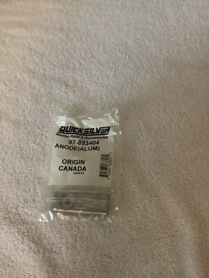 Mercury Quicksilver 97-893404 Power Trim Anode OEM New Factory Boat ...