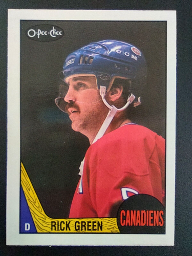 1987-88 O-Pee-Chee #234 Rick Green Montreal Canadiens Divot | eBay