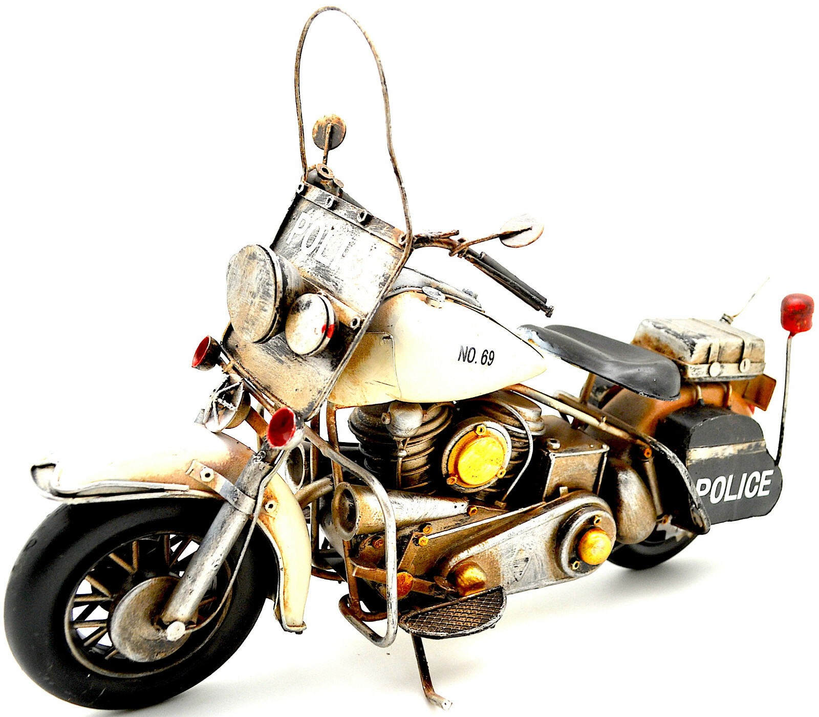 14" New! REPLICA Vintage POLICE MOTORCYCLE Harley Davidson Indian ...