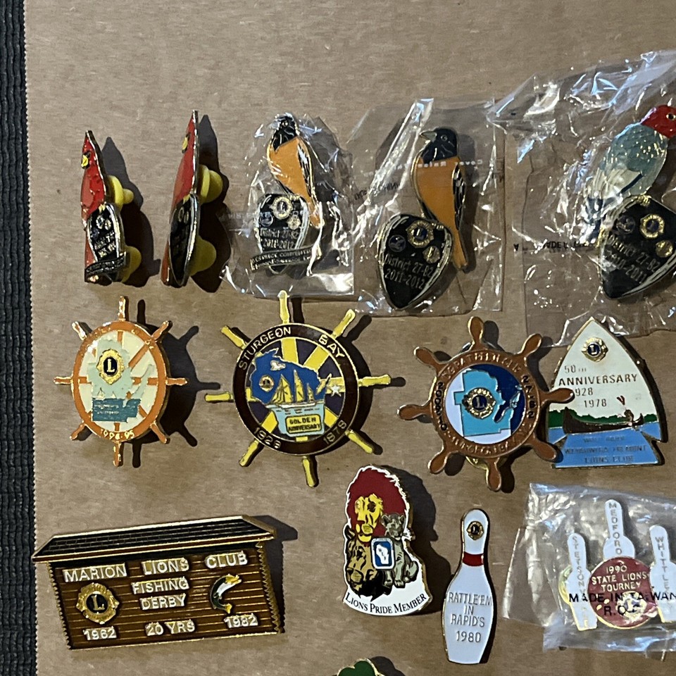 Wisconsin Lions Club Pins Over 230 - 1970’s, 1980’s, 1990’s And 2000’s ...