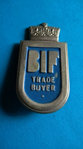 Ancien Badge BIF TRADE BUYER BRITISH INDUSTRIES FAIR | eBay