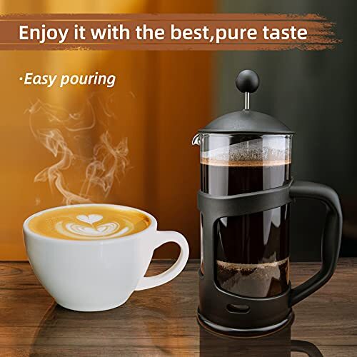 Mini French Press Coffee Maker 1 Cups, 12oz Coffee Press, Perfect for ...