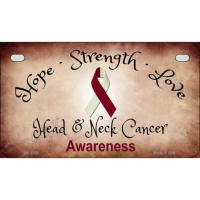 Head and Neck Cancer Ribbon Novelty Metal Motorcycle Plate MP-8308 | eBay