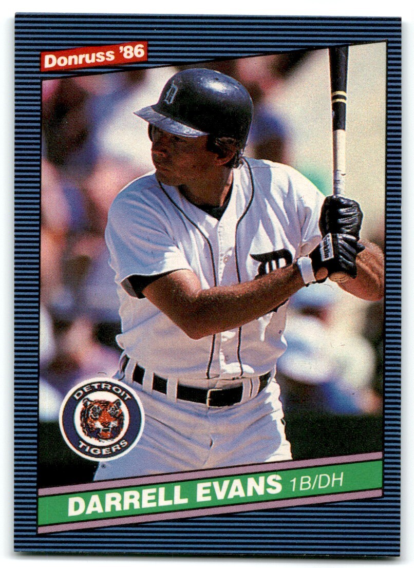 1986 Donruss Darrell Evans Detroit Tigers #369 | eBay
