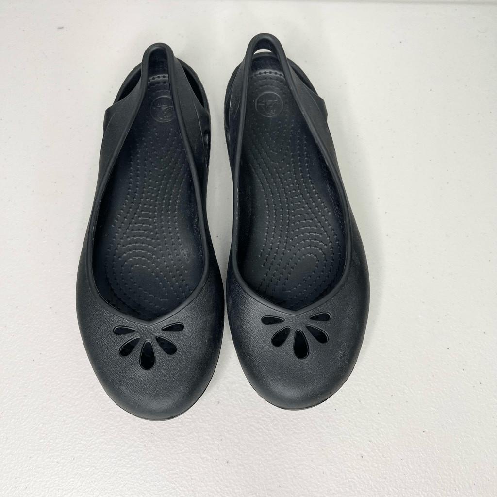 Crocs Kadee Slingback Ballet Flats Women's 9 Black Sl… - Gem