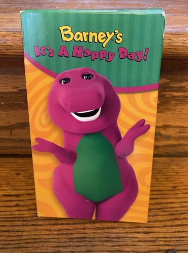 Barney's It's a Happy Day! (VHS, 2003) Rare Tested White Tape VG ...