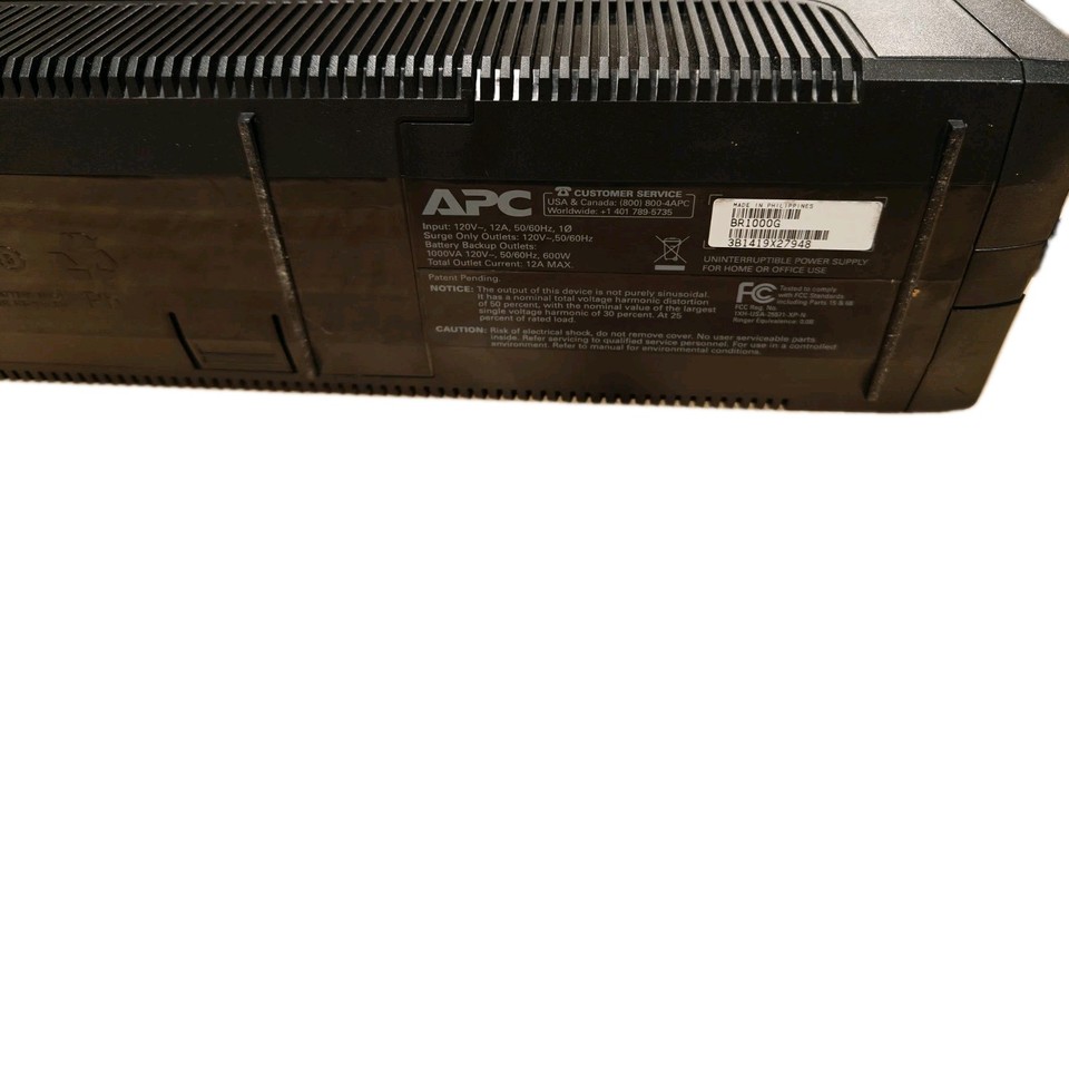 APC Back-UPS Pro 1000 BR1000G 1000VA 600W 120V 8-Outlet LCD UPS NO ...