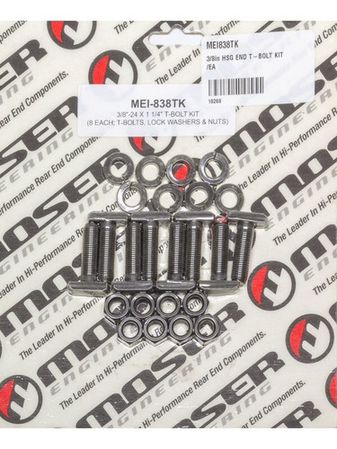 Moser Engineering T-Bolt 3/8-24 Thread Hex Nuts Lock Washers Steel Blac ...