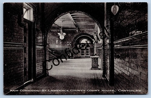 Early View St. Lawrence County Court House Canton NY New York Postcard ...