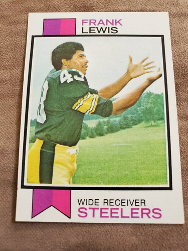 1973 Topps Frank Lewis, Pittsburgh Steelers, Rookie, NM, #456 | eBay