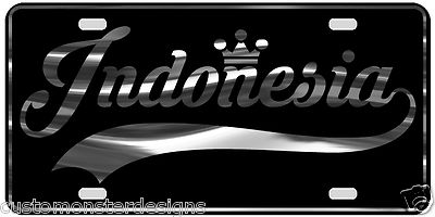 Indonesia License Plate All Mirror Plate & Chrome and Regular Vinyl ...