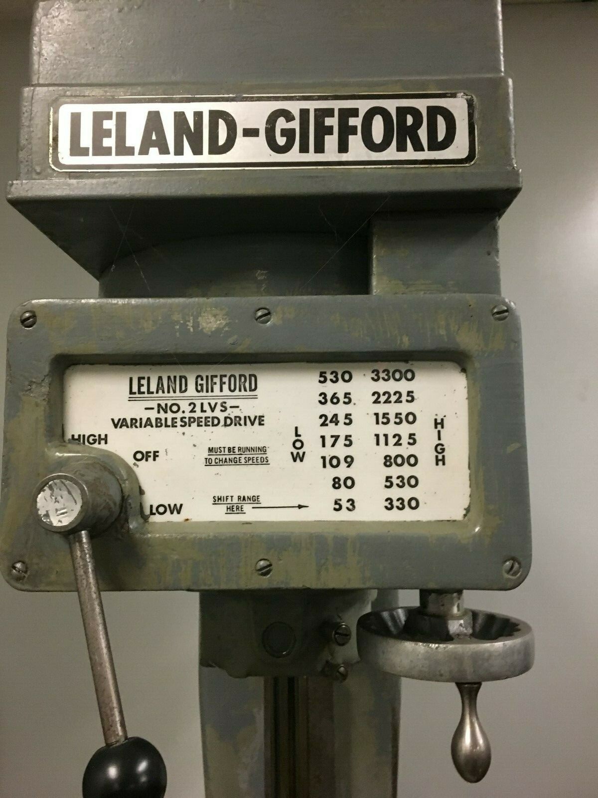 26" Leland-Gifford #2-LVS Floor Model Variable Speed Drill Press - clearance | eBay