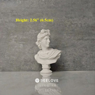 AirAds Dollhouse mini statue resin Sculpture of Apollo Apollō bust High ...