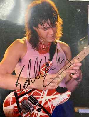 EDDIE VAN HALEN 8.5X11 SIGNED PHOTO AUTOGRAPH ORIGINAL SIGNATURE POSTER ...