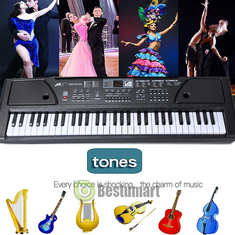 61-Key Digital Music Piano Keyboard - Portable Electronic Musical ...