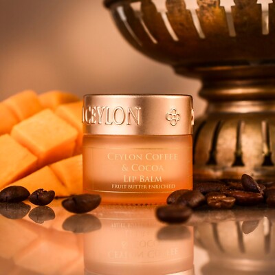 Spa Ceylon coffee & cocoa luxury lip balm 100% pure natural fruit 10g ...