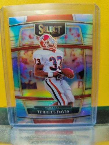TERRELL DAVIS 2022 Panini Select Draft Picks Concourse #57 SILVER PRIZM ...