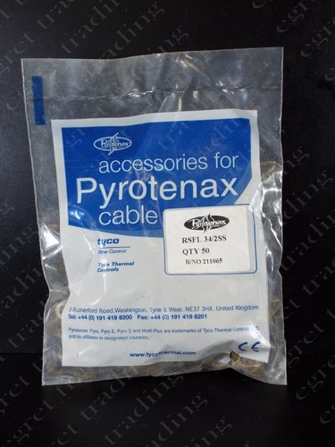 50 LSF Cable Clips Saddles Pyrotenax RSFL 34/2SS for 2L2.5 covered MICC ...