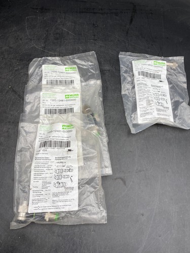 Lot Of 3 Murr Elektronik 7000-12481-0000000 + 1Pc X 7000-08321-0000000 ...