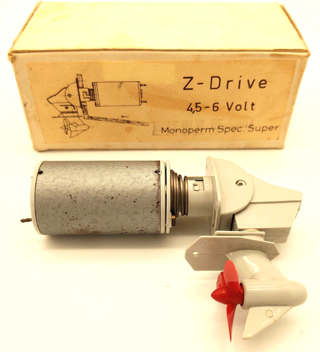 VTG Z-Drive Monoperm 4,5-6 V Toy Model Boat Motor Electric Inboard ...