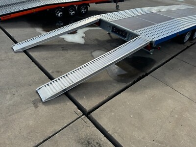 CAR TRANSPORTER TRAILER ALUMINIUM LOADING RAMPS 3,5TONS ONE PAIR | eBay UK