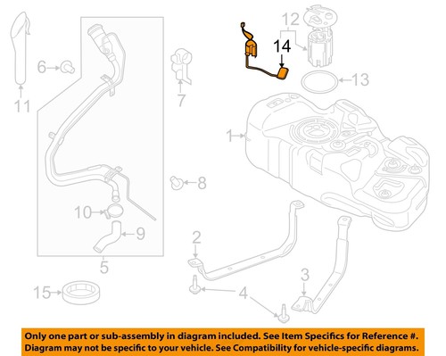 FORD OEM Transit Connect-Fuel Gauge Tank Float Level Sending Unit ...
